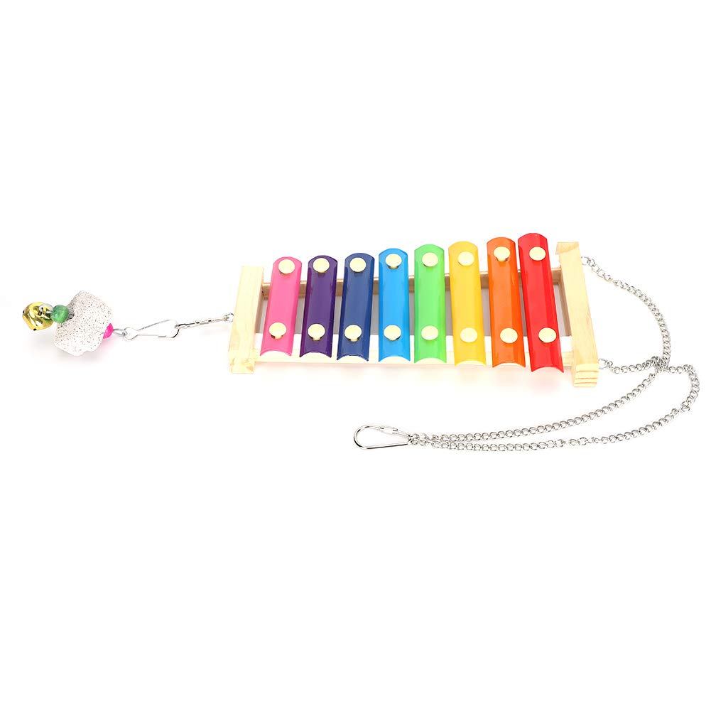 Wooden Xylophone, Hen Suspended Xylophone, A Beautiful Sound Bright Colors Crisp Sound for Chickens Parrots Lawn Yards