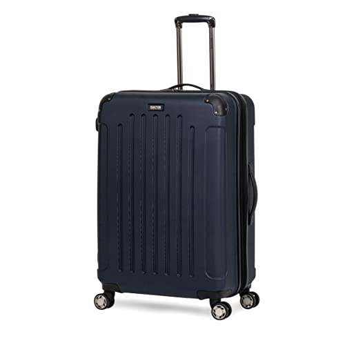 Kenneth Cole REACTION Renegade_Collection, Navy Blue, 28-Inch Checked