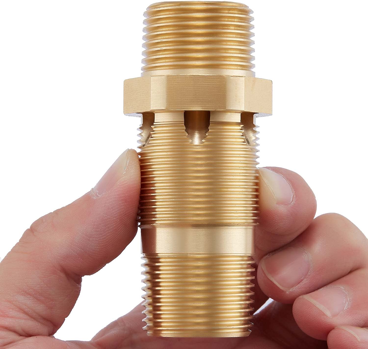 LitOrange LP Propane Air Mixer Valve, Gas High Capacity 3/4" Air Mixer Valve for Fire Pits and Fireplace, 300K BTU, Solid Brass