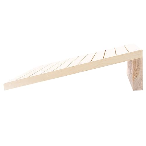 Garneck Earring Display Stand Wooden Business Card Holder Rustic Wood Earring Card Display Organizer Table Jewelry Ring Showcase Rack for Shows Selling Retail