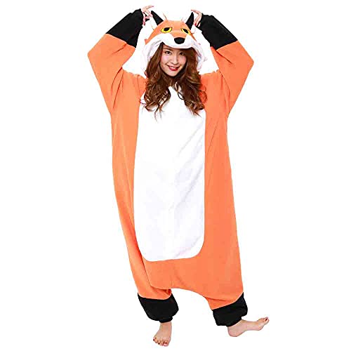 SAZAC Red Fox Kigurumi - Onesie Jumpsuit Halloween Costume