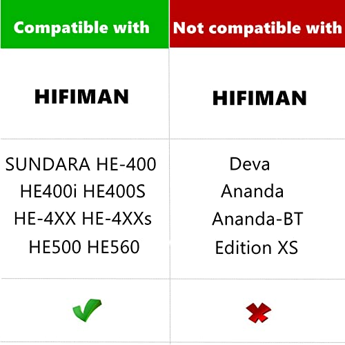 TaiZiChangQin Ear Pads Ear Cushions Earpads Replacement Compatible with HIFIMAN SUNDARA HE-400 HE400i HE400S HE-4XX HE-4XXs HE500 HE560 Headphone