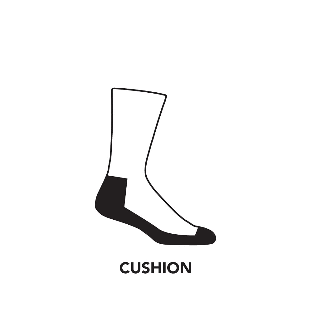 Darn Tough Frequency Crew Lightweight Sock with Cushion - Men's Gray Medium