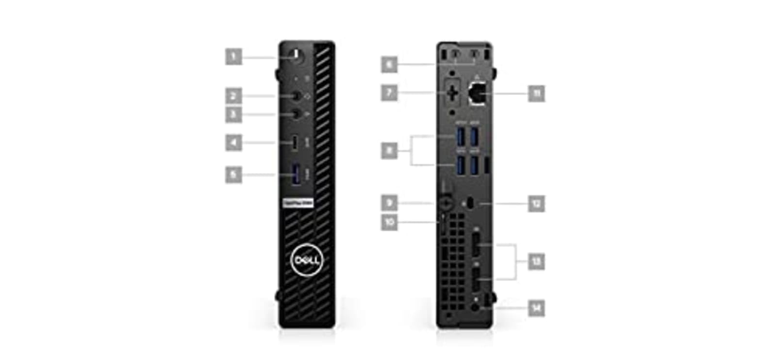 Dell Optiplex 5080 Micro Tower Desktop | Core i5-10500T - 256GB SSD Hard Drive - 16GB RAM | 6 cores @ 3.8 GHz Win 11 Pro Black (Renewed)