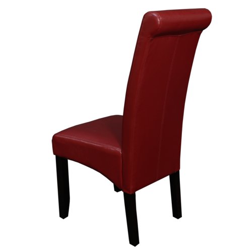 Monsoon Pacific Milan Faux Leather Dining Chairs (Set of 2), Red