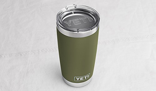 YETI Rambler 20 oz Tumbler, Stainless Steel, Vacuum Insulated with Standardr Lid, Olive