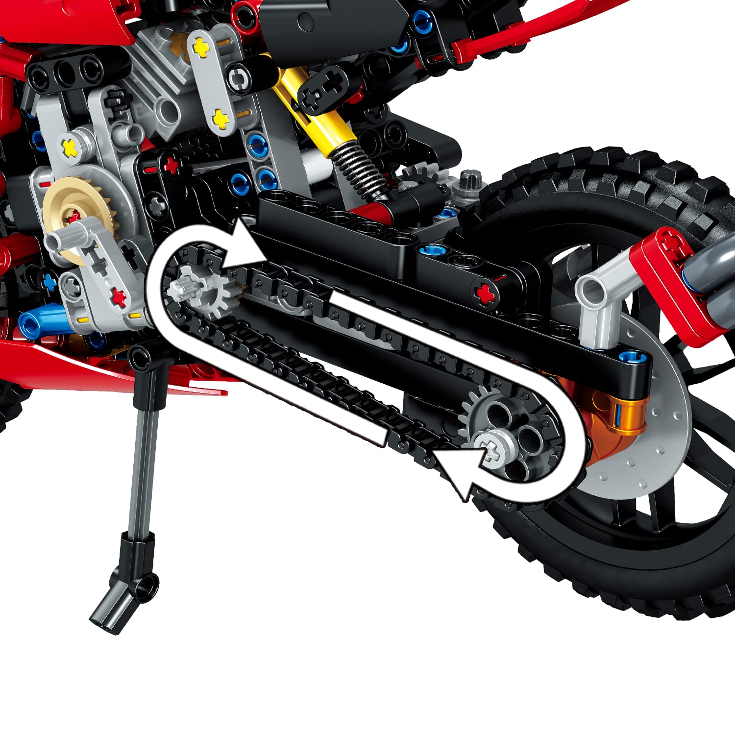 DAHONPA 1258 Motorcycle Building Bricks Set, 620 Pieces Model Toy, Gift for Kid and Adult.