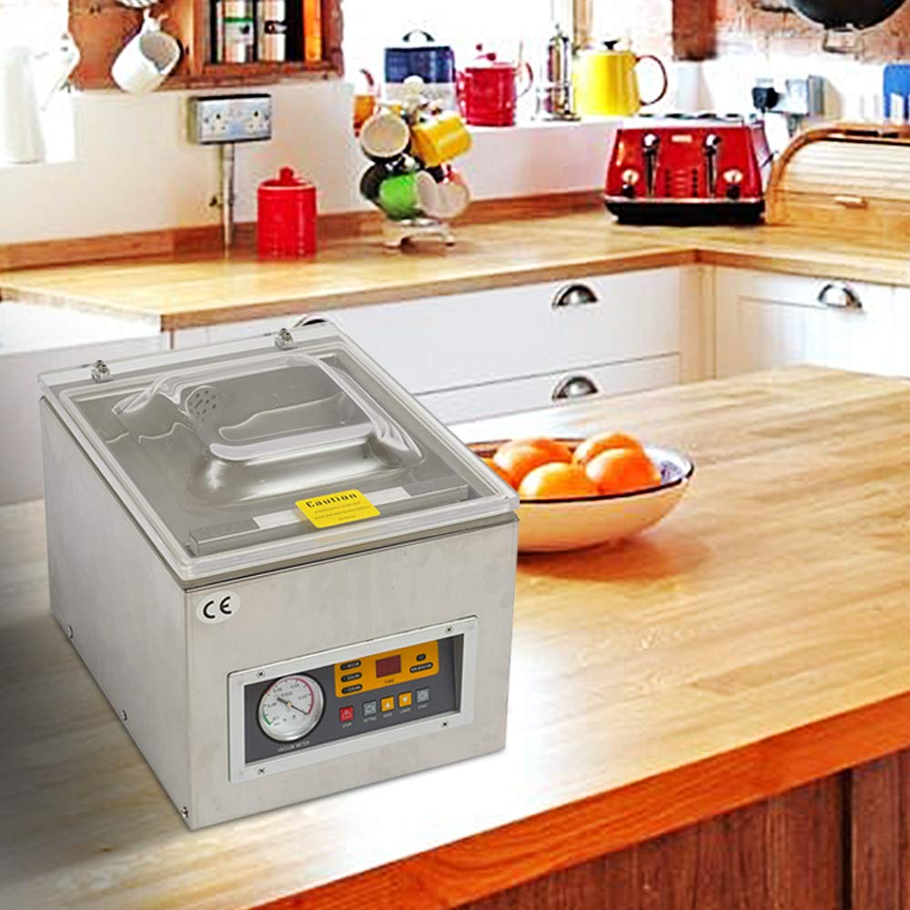 Chamber Vacuum Sealer Machine Z-260C Commercial Kitchen Food Chamber Vacuum Sealer, Packaging Machine Sealer for Food Saver, Home, Commercial Using 110V