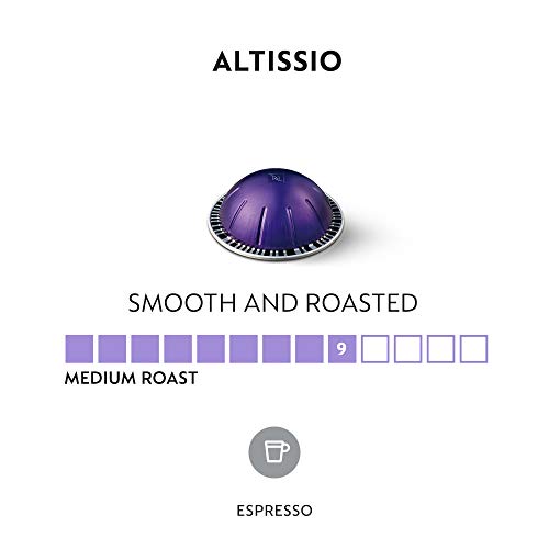 Nespresso Capsules VertuoLine, Altissio, Medium Roast Espresso Coffee, 50 Count Coffee Pods & Capsules VertuoLine, Double Espresso Scuro, Dark Roast Espresso Coffee, 30 Count Coffee Pods, Brews 2.7oz