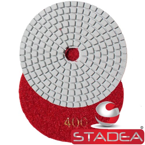Diamond Polishing Pads 4" inch Wet/Dry Set of 11+1 Backer Pad Best Value Granite Concrete
