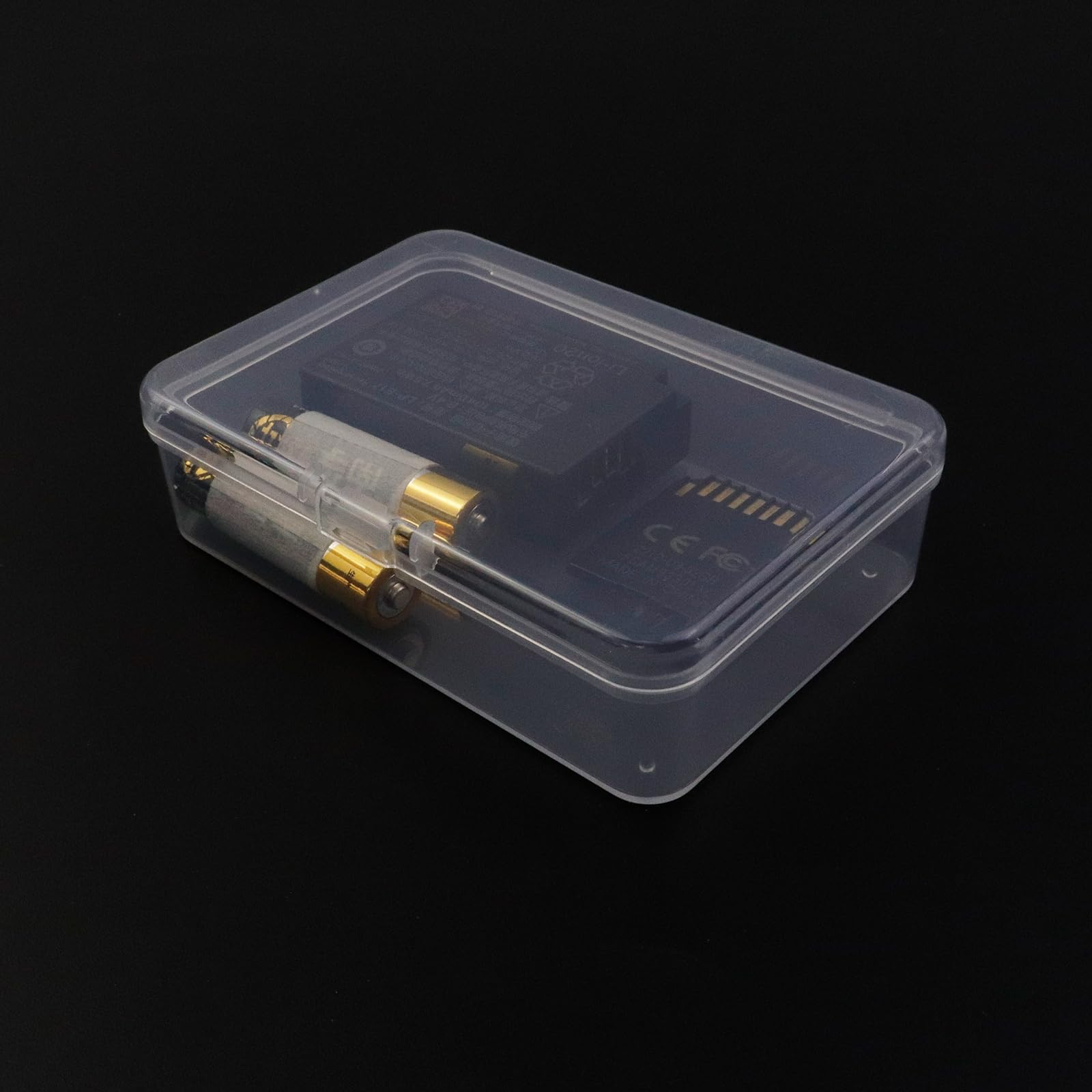 Dahszhi 20Pcs Small Plastic Containers with Lids,Mini Transparent Containers Case,3.74 x 2.56 x 1.02 inch /95x65x26mm(LWH)