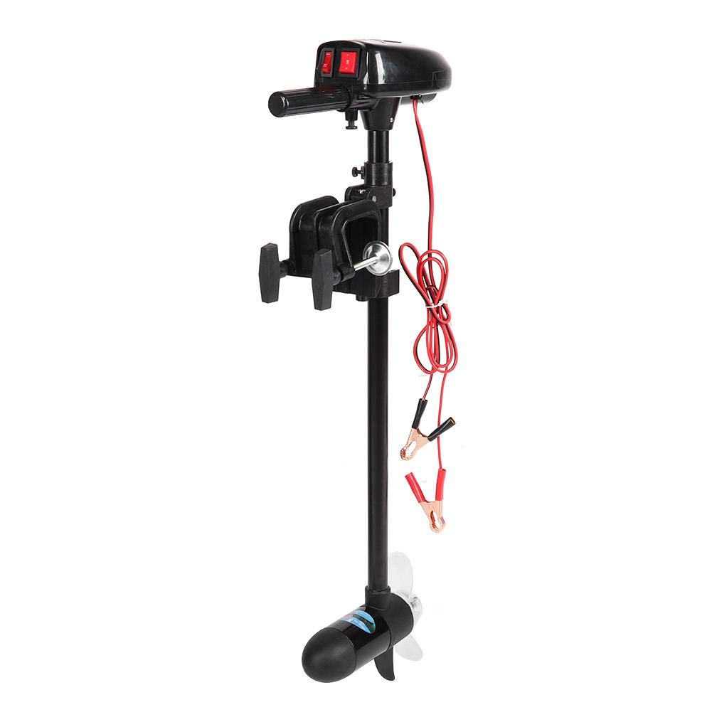 Bow Mount Electric Trolling Motor,12V 18Lbs Portable Brushed Multi-Gear Electric Mount Trolling Motor,Variable Speed,With Foot Control for Kayaks,Small Yachts,Inflatable Boats