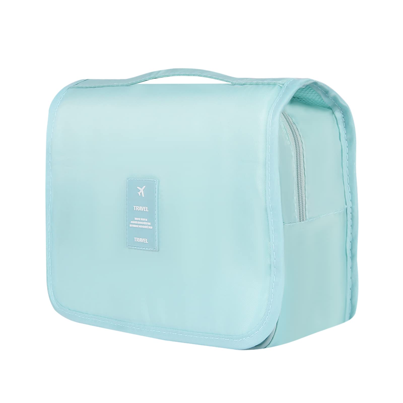 Fesaymi Hanging Travel Toiletry Bag Water-Resistant Makeup Cosmetic Bag Travel Organizer for Accessories, Shampoo, Full Sized Container, Toiletries with Sturdy Hook-A