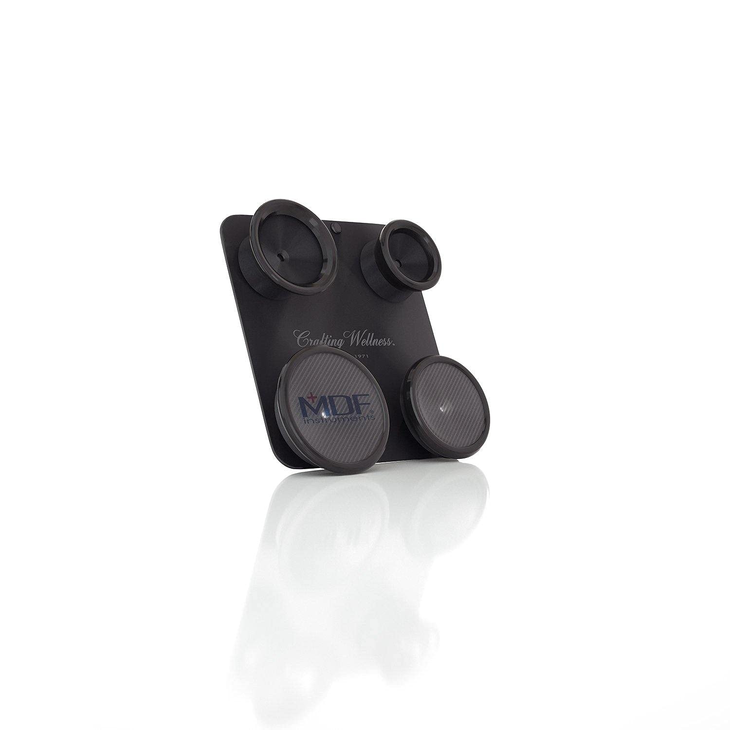 MDF Instruments Poseidon Blackout ProCardial Cardiology Stethoscope + MDF Pediatric and Neonatal Attachments with Clip