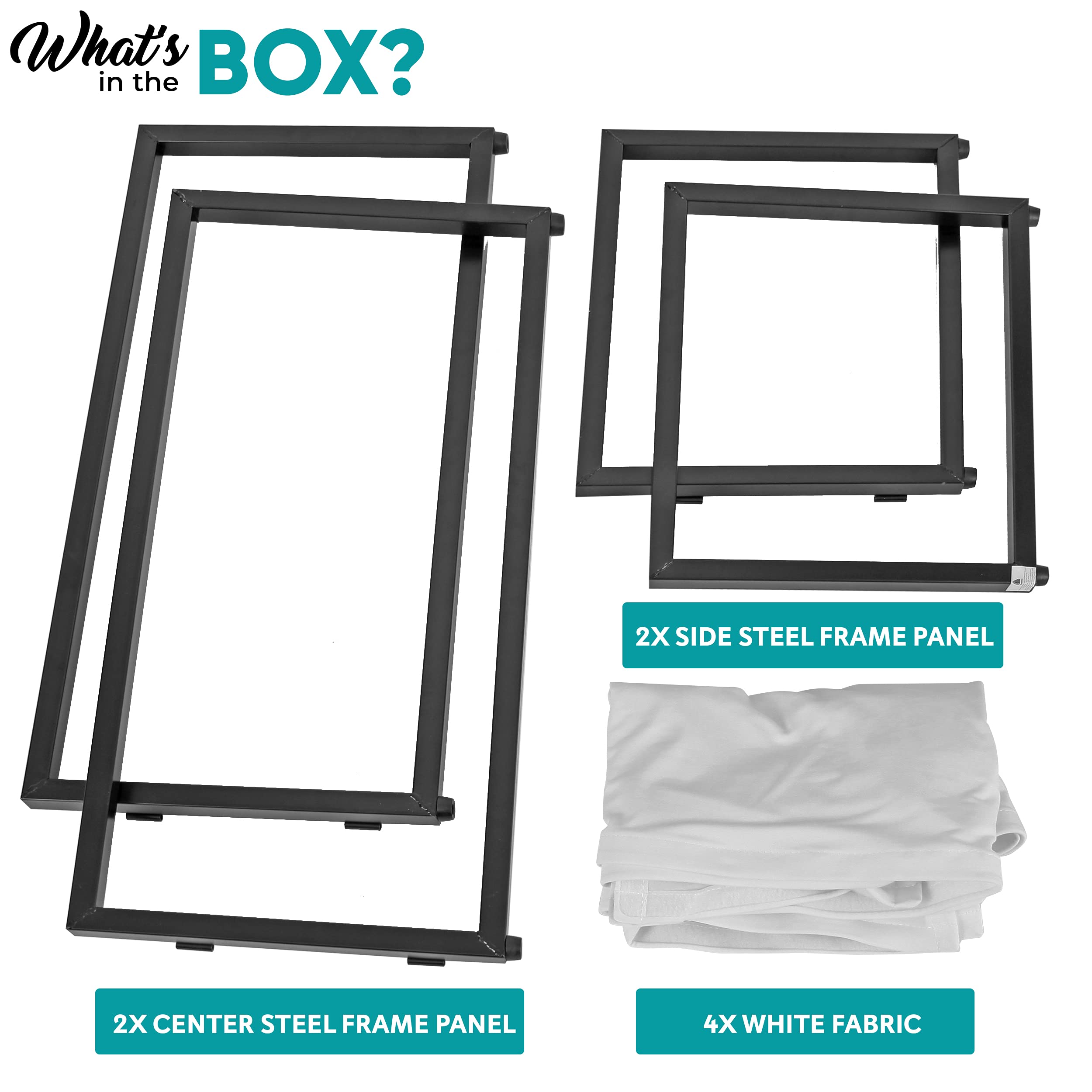 Pyle DJ Booth Foldable Cover Screen - Portable 5.6 ft Tabletop Event Facade Front Board Video Light Projector Display Scrim Panel -Folding Steel Frame Panel Stand, Stretchable Lycra Spandex PDJFAC02
