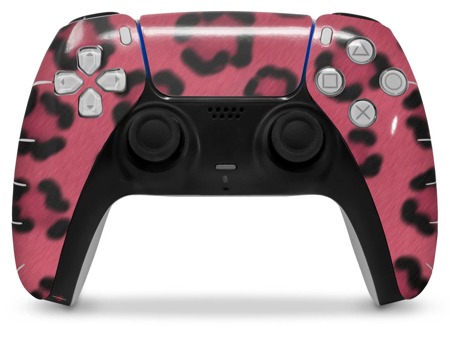 WraptorSkinz Skin Wrap compatible with Sony PS5 DualSense Controller Leopard Skin Pink (CONTROLLER NOT INCLUDED)