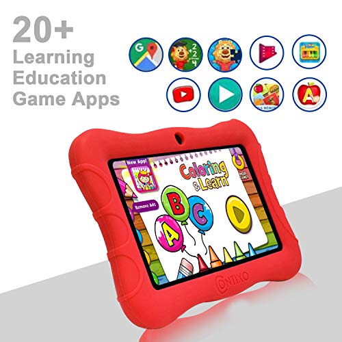 Contixo V9 Kids Tablet and H1 Kids Headphones Bundle, 7-inch HD, Ages 3-7, Toddler Tablet with Camera, Parental Control - Android 10, 32GB