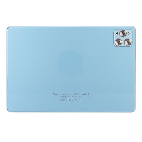 DAUERHAFT 10.1 Inch Tablet, 8GB RAM 256GB ROM 5GWIFI 2 in 1 Tablet PC 4G Network Blue for Work for Entertainment (US Plug)