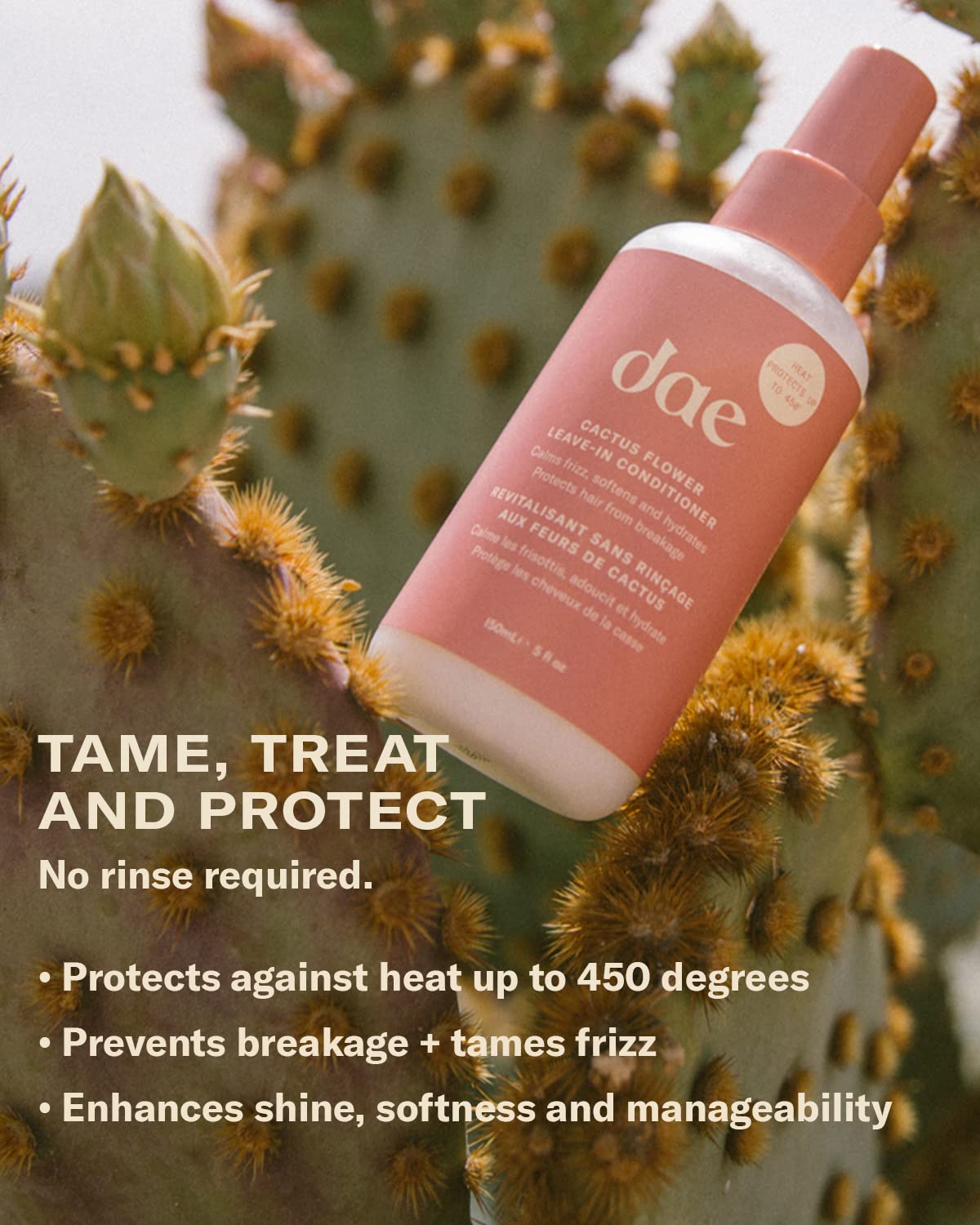 dae Cactus Flower Leave-In Conditioner Hydrates Damaged & Dry Hair (5 oz.)
