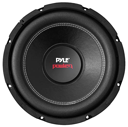 QPower Single 10 Inch Shallow Sealed Truck Subwoofer Enclosure Speaker Box and Pyle PLPW10D 1000 Watt DVC 4 Ohm Car Audio Subwoofer Speaker