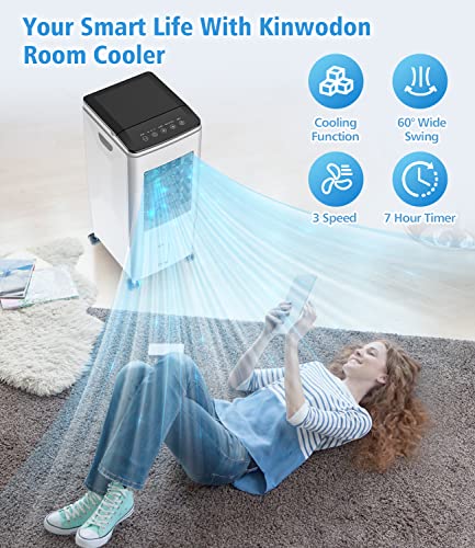 Portable Air Conditioners, Air Conditioner Portable, 3-In-1 Air Conditioners with 3 Wind Speeds & Remote Control, 60°Rotation, Air Conditioner Portable for Room Office Home