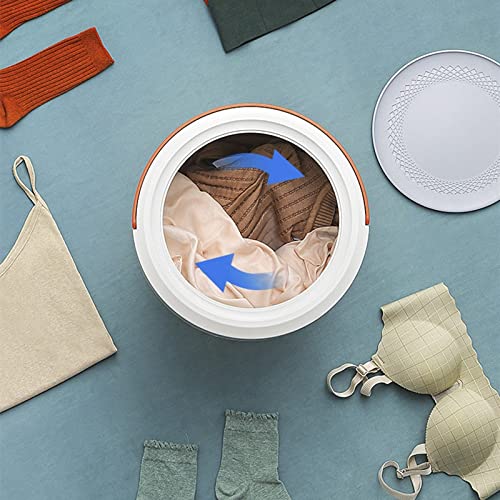 Convenient Folding Washing Machine Household Mini Dryer Panties Clothes Small Socks (Color : Gray)