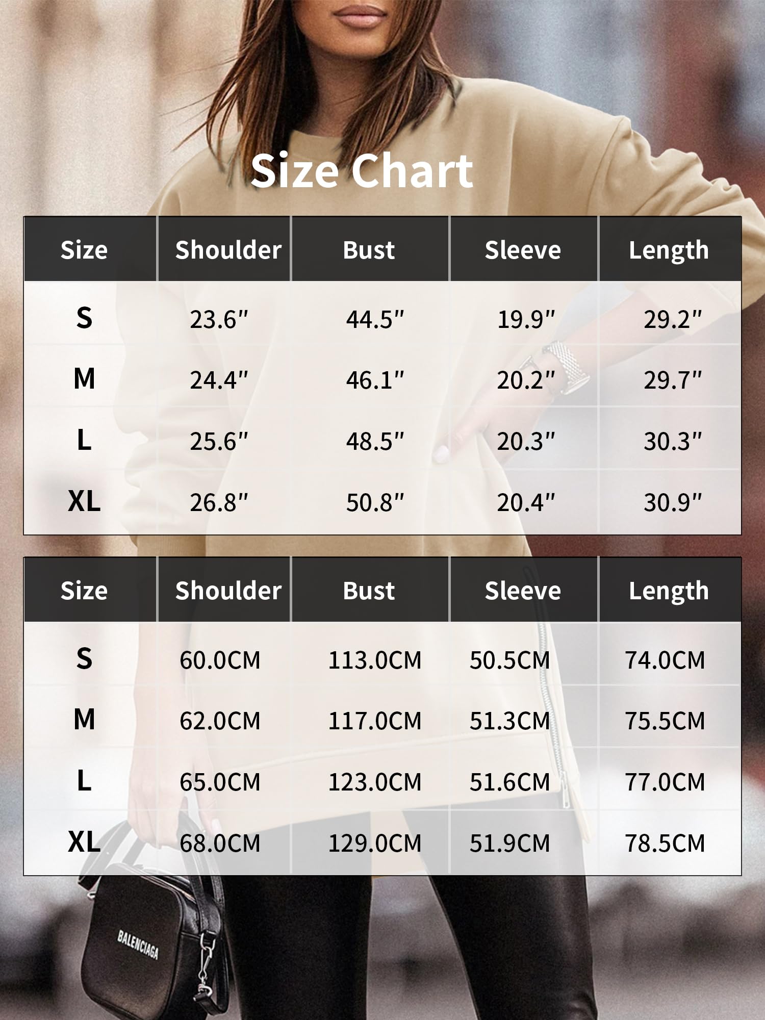 Cicy Bell Women's Oversized Crewneck Sweatshirts Casual Basic Long Sleeve Pullover Tops Black