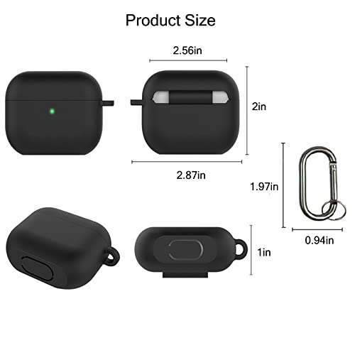 Geeice AirPods Pro Case with Cleaner kit, 2 in 1 Soft Silicone Full Protective Accessories Cover with Keychain, Cleaning Pen for 2019 Airpod Pro, Blue
