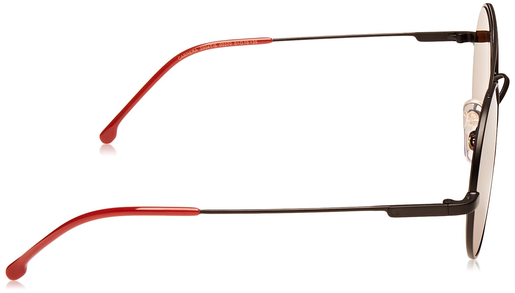 Carrera Sunglasses (Safilo) CA2004T/S Pilot Sunglasses, Matte Black, 51 mm