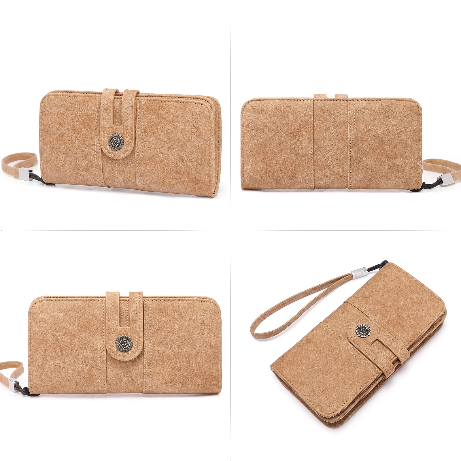 CLUCI Women Backpack Purse Bundles with Women Wallet