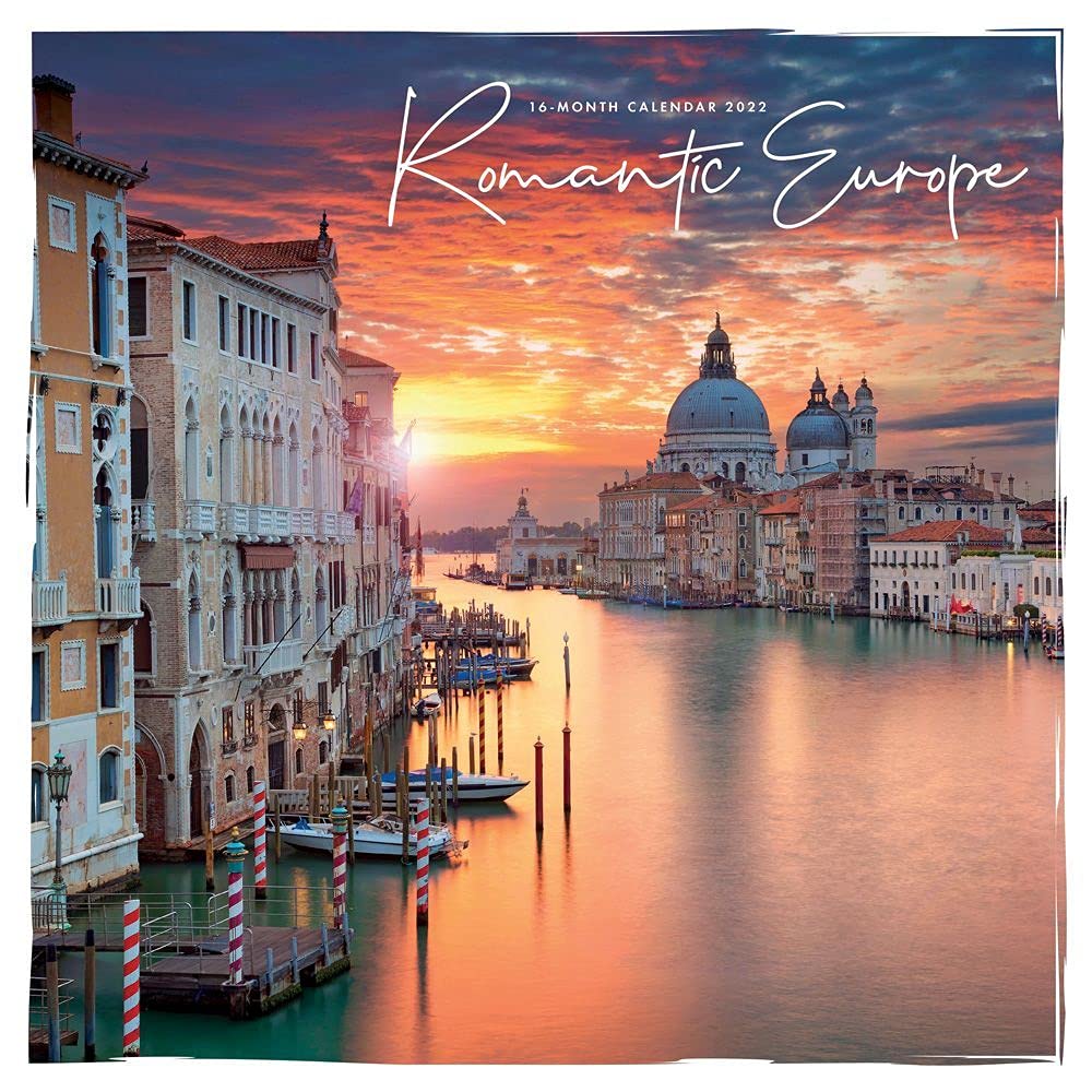 Carousel Calendars, Romantic Europe 2022 Wall Calendar