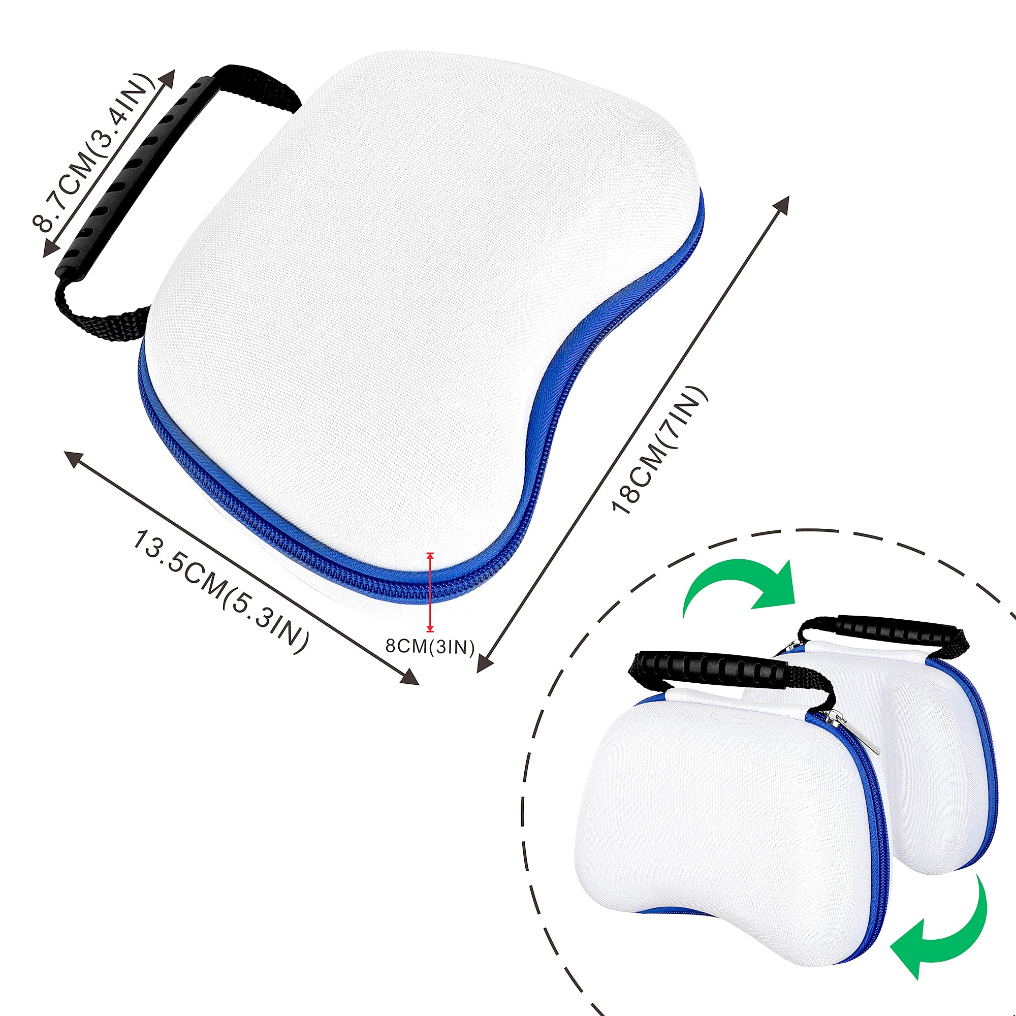 Controller Case for Ps5 Controller, Xbox Controller Carrying Case, Xbox Series X/s, Eva Carrying Case Game Controller Protective Hard Shell for Sony Playstation 5 Dualsense Wireless Controller 2020