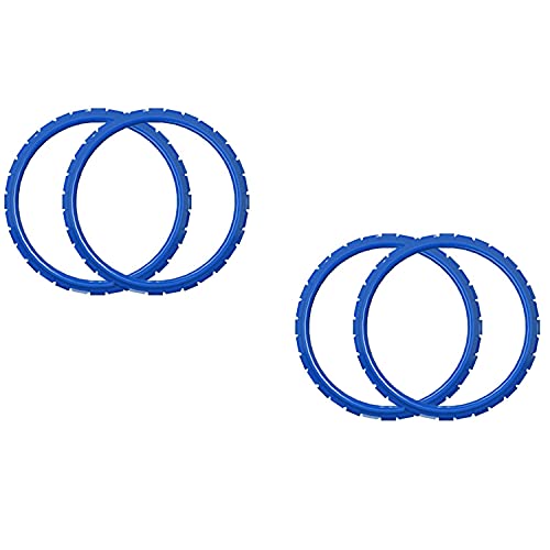 Yaner Glossy Replacement Accessories Accent Rings for DualSense 5 PS5 Controller - Controller NOT Included(Blue)