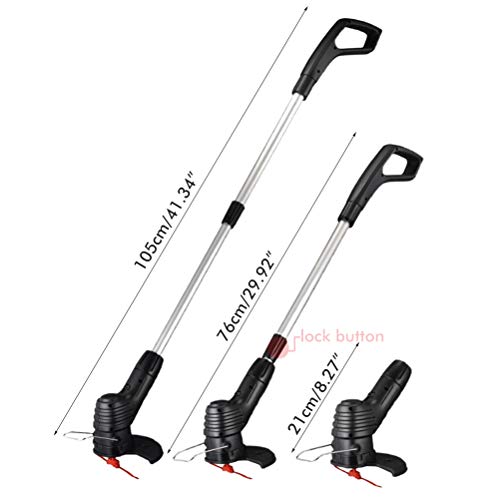 Newooh Garden Tool,Cordless String Trimmer Cordless Rechargeable Grass Trimmer String Grass Trimmer for Garden Lawn Weeding