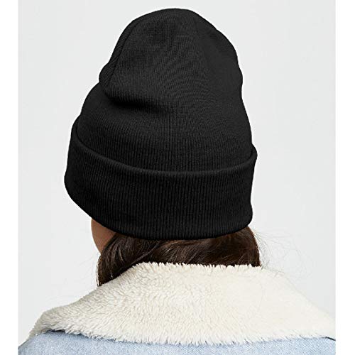 LHSCVUFASC Halloween Winter Ghost Hats for Men Women Boo Hat Soft Warm Unisex Skull Cap Knit Beanie Black