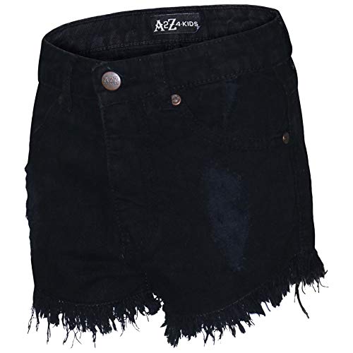 Kids Girls Shorts Bermuda Skinny Ripped Jeans Hot Pants Summer Denim Chino Short