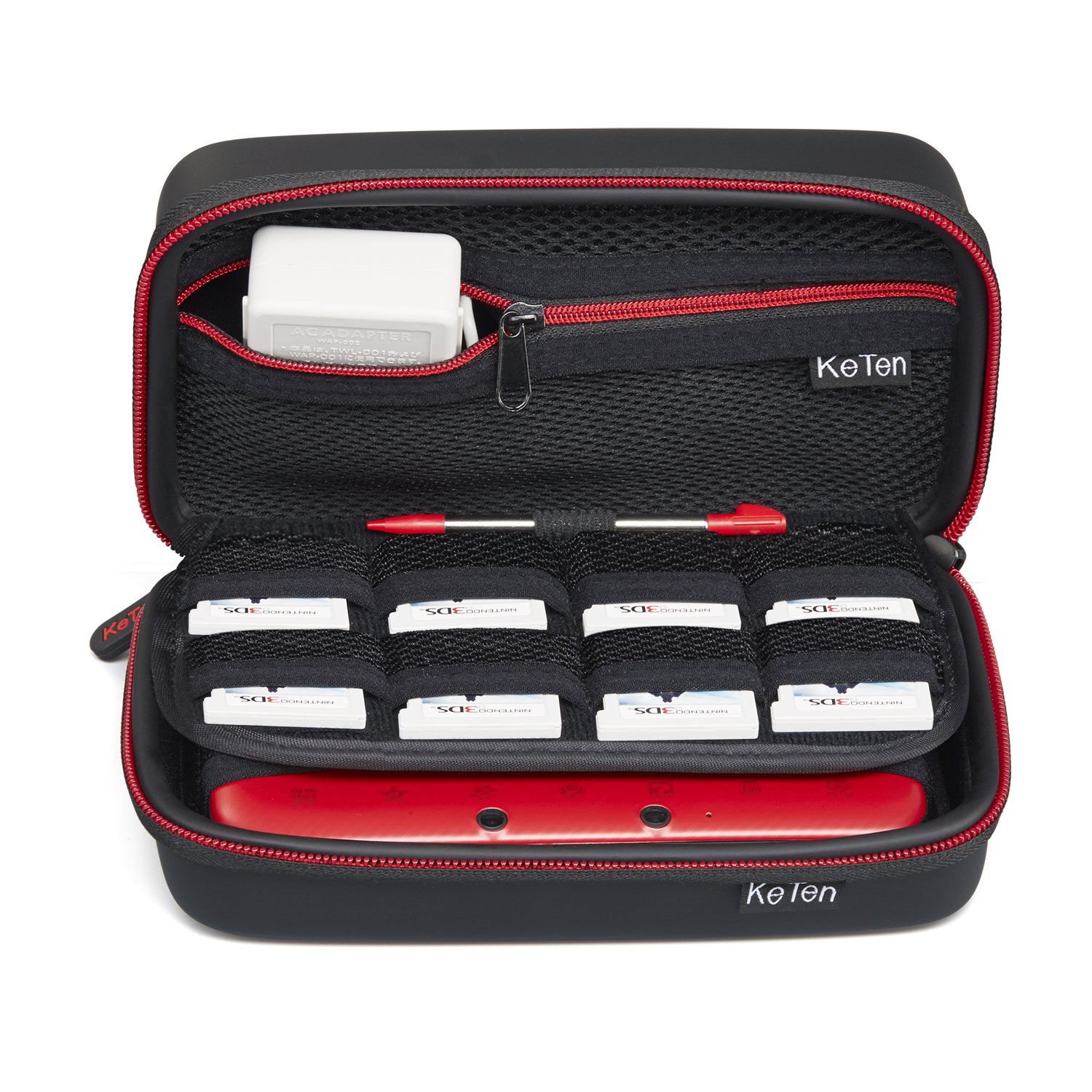 Carry Case for Nintendo New 2DS XL/New 3DS XL, Keten Hard Travel Protective Shell for New Nintendo 3DS, New 2DS Console&Game, Also for Anker External Battery Store