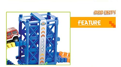 Race Car Track Flexible with Lift Create Your Own Track 120 Pcs. +3 by Mundo Toys
