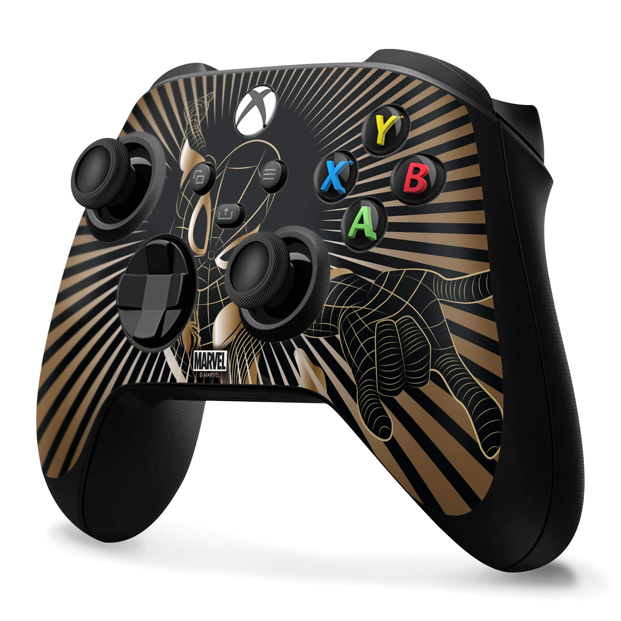 Controller Gear Marvel - Spider-Man - Art Deco - Xbox Series X|S Controller Vinyl Decal Protective Sticker Skin. Made in USA - Xbox Series X