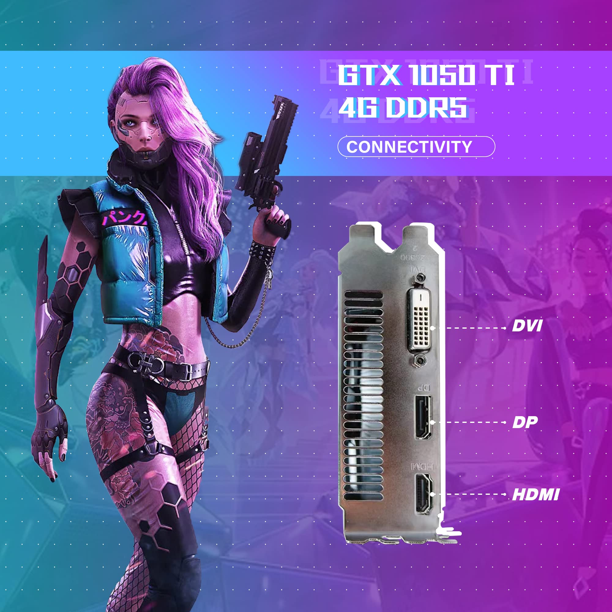 Dell RGB Gaming Desktop PC, Intel Quad I5 up to 3.6GHz, 16GB RAM, GeForce GTX 1050 Ti 4G GDDR5, 128G SSD + 2TB, DVD, WiFi & Bluetooth, STGAubron RGB Keyboard & Mouse, Win 10 Pro (Renewed)
