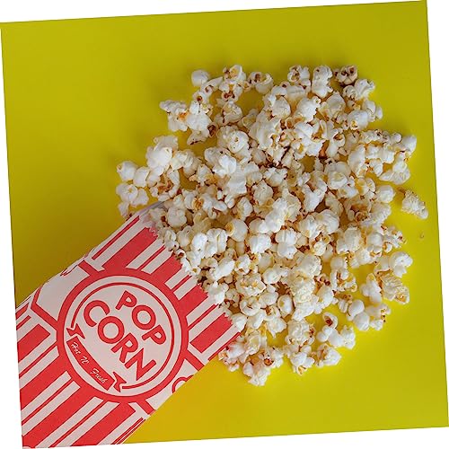 ULTECHNOVO 100pcs Popcorn Popcorn Packaging Bag Sweets Snacks Mini Gift Box Paper Food Trays Snacks Holders Container Popcorn Treat Boxes Popcorn Holders Cups Individual Popcorn Bags Portable