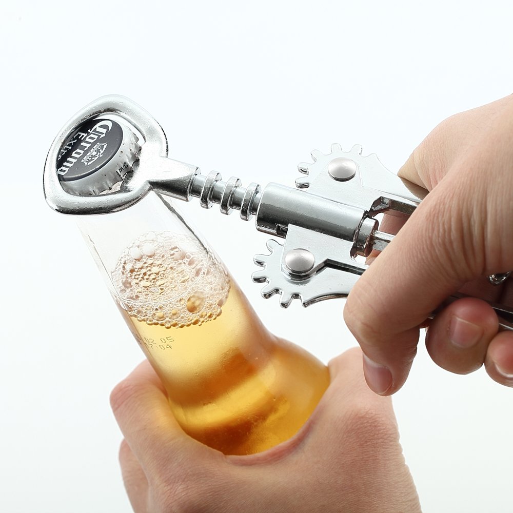 Wing Corkscrew Wine Opener by HQY - Premium All-in-one Wine Corkscrew and Bottle Opener - Risk Free Money-back!