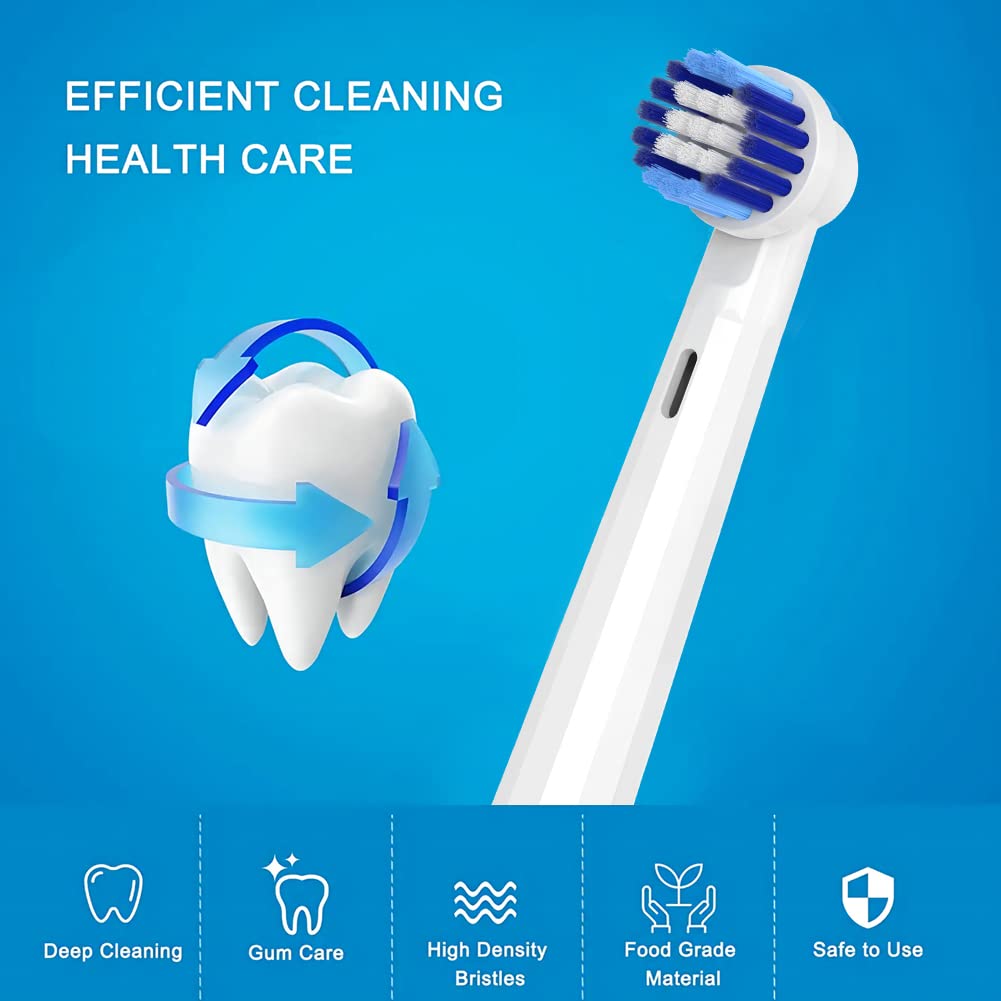 Electric Toothbrush Replacement Heads 8 Pack Compatible with Oral B Braun Electric Toothbrush Replacement Heads Adult Precision Types Clean Electric Toothbrush Head
