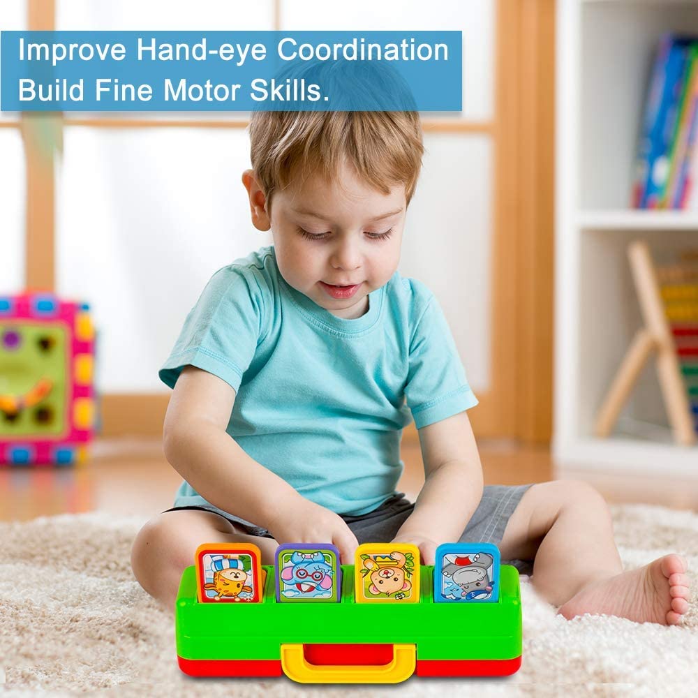 YEEBAY Interactive Whack A Frog Game & Pop Up Animals Toy