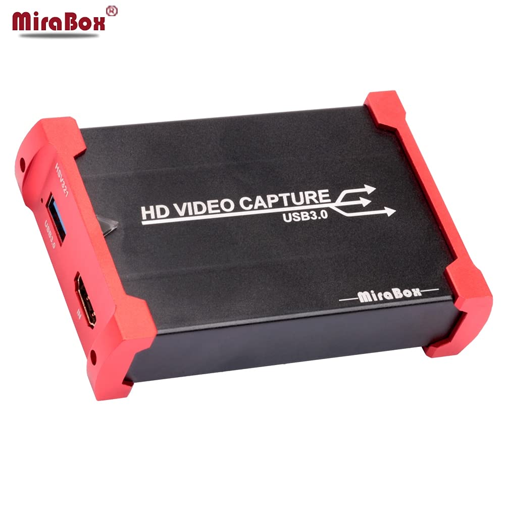 MiraBox USB 3.0 HDMI Game Capture Card for Live Streaming HD Video