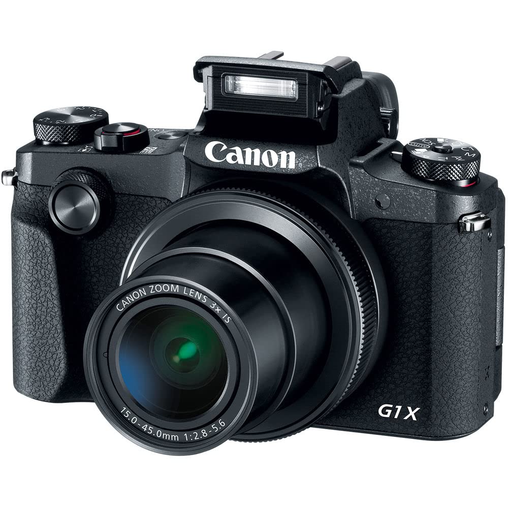 Canon PowerShot G1 X Mark III Digital Camera (2208C001), 64GB Memory Card, 2 x NB13L Battery, Corel Photo Software, Card Reader, LED Light, Soft Bag + More (International Model) (Renewed)