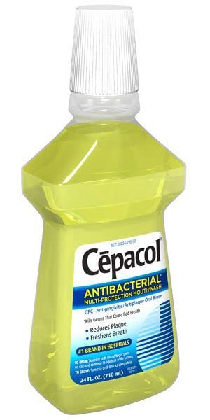 Cepacol Antibacterial Mouthwash, Gold, 48oz (2X24oz)
