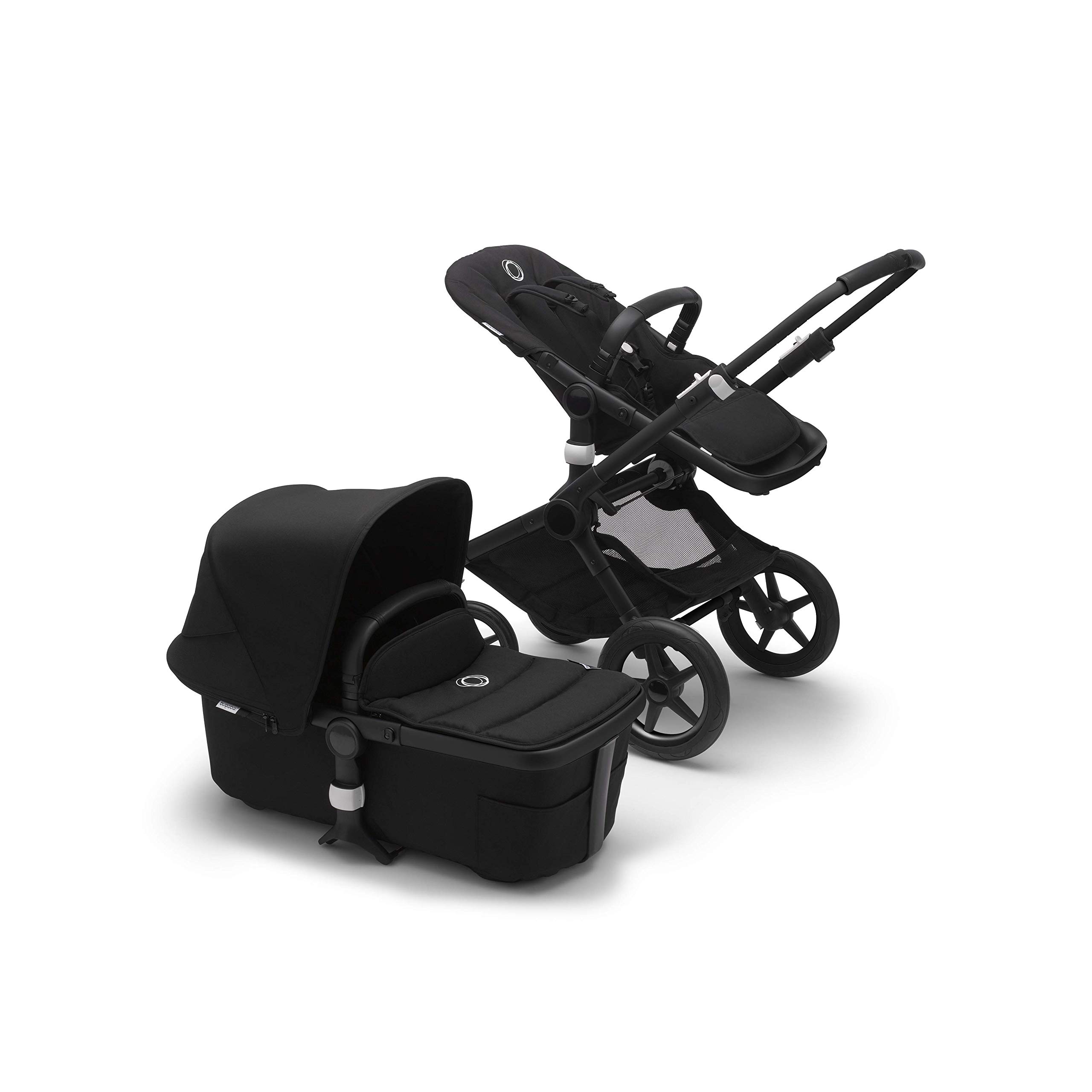 Bugaboo Fox 2 Complete Full-Size All-Terrain Stroller, The Most Advanced Comfort Stroller - Black/Black