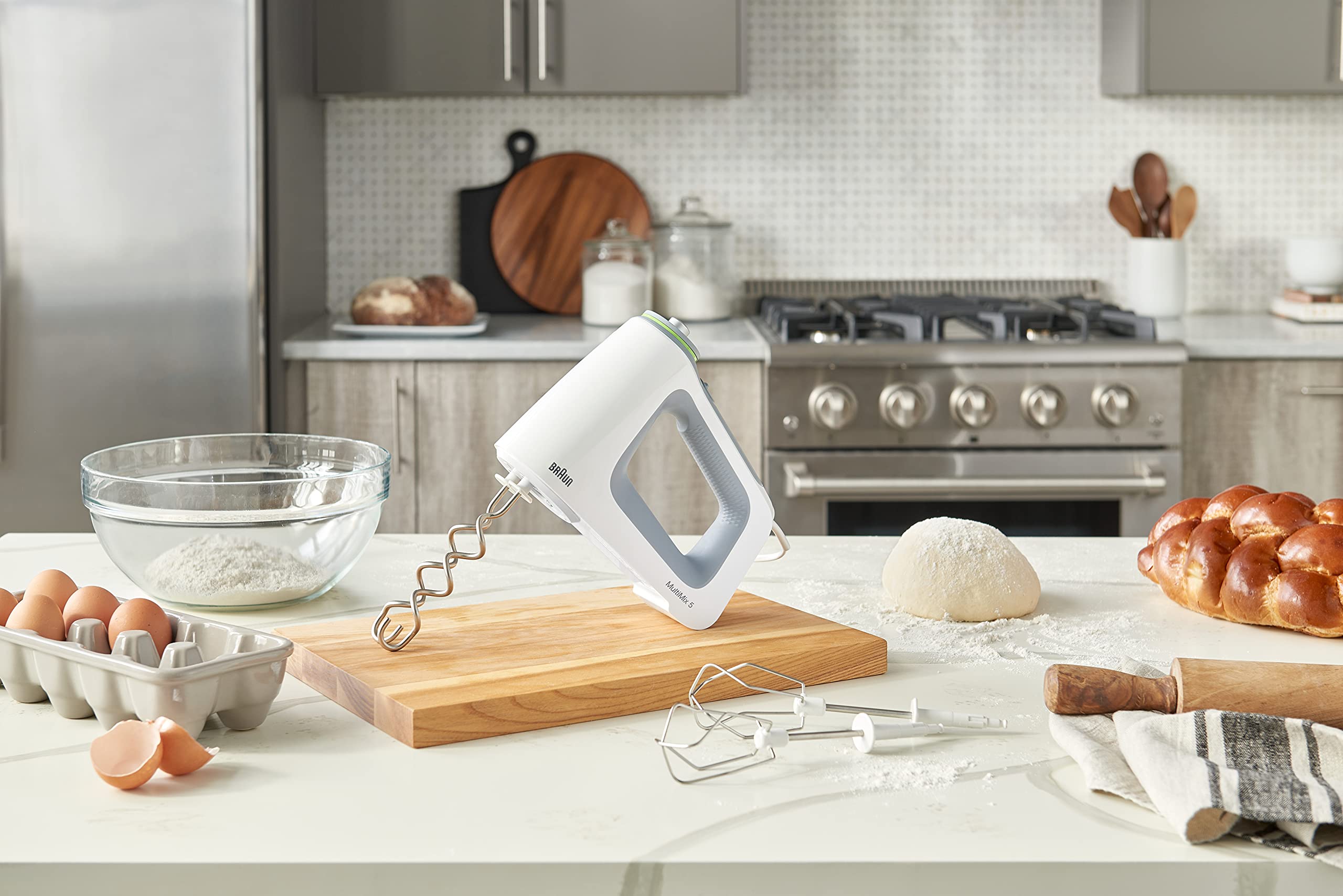 Braun HM5100WH MultiMix Hand Mixer, White