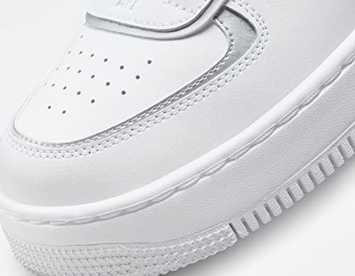 Nike Air Force 1 Shadow Womens White/Metallic Silver Size 6